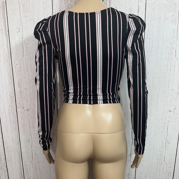 Iris Basic | Tops | Nwt Iris Striped Crop Top | Poshmark